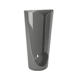 Spectrum Diversified Wall Mount or Adhesive Sink Plastic Grocery Storage & Trash Bag Organization, Standard, Gray