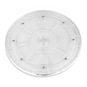 1PC Clear Acrylic 6inch Turntable Mini Turntable Organizer Round Swivel Plate Clear Rotating Tray Small Revolving Base for Spice Rack Table Cake Kitchen Pantry Decorating