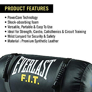 Everlast Power Core Fit Bag, 20 lb , Black/Yellow