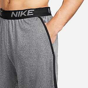 Nike Dri-FIT Hybrid Veneer Men's Training Shorts (as1, Alpha, l, Regular, Regular, Black/Heather/White)