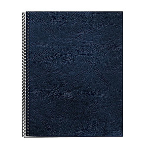 Fellowes Letter Size Binding Covers Expressions Grain, 50-Pack, Navy (52124)