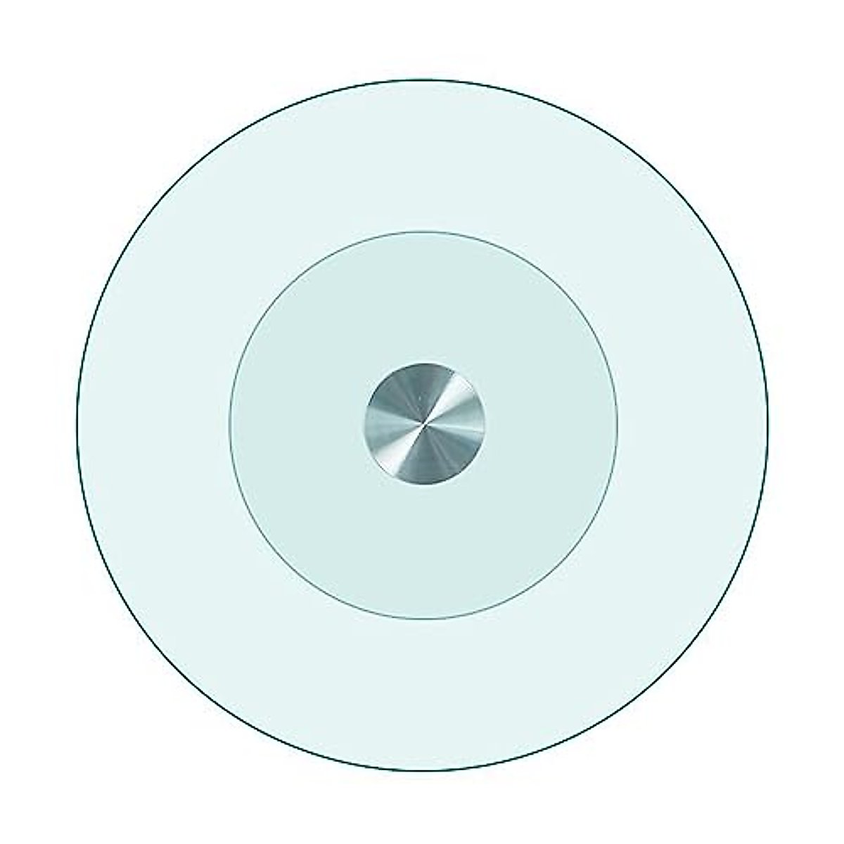 BBAUER Lazy Susan Turntable for Table, Transparent Table Turntable, Round Glass Dining Table Top, for Dining, Restaurant Table and Lazy Susan