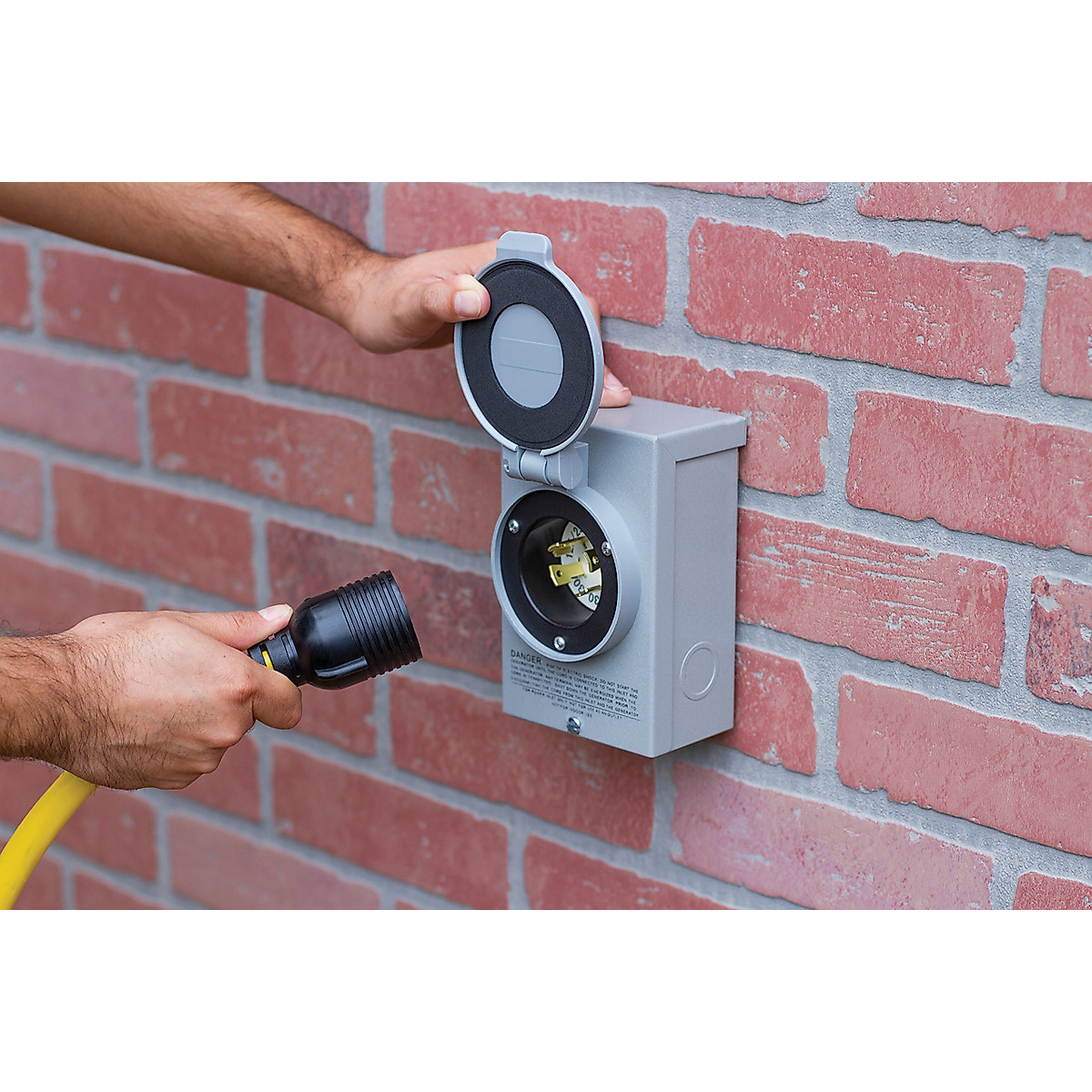 Champion 25-Foot 30-Amp 250-Volt Generator Power Cord for Manual Transfer Switch (L14-30P to L14-30R)