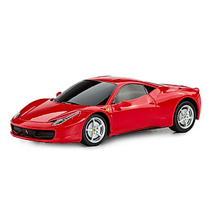 RASTAR Ferrari Remote Control Car, 1/24 Scale Ferrari 458 Italia Model Car, Red Ferrari Toy Car