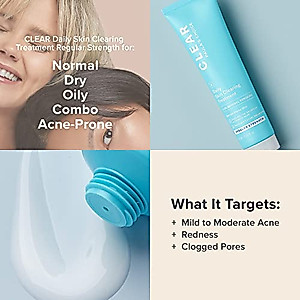Paula’s Choice CLEAR Daily Skin Clearing Treatment with Benzoyl Peroxide for Facial Acne and Redness Relief, 2.25 Fl. Oz. (Regular Strength)