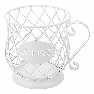 VALICLUD Black Tinsel Desktop Stand Vending Machine Coffee Holder Holder Organizer Mug Kpod Container Cup Keeper Coffee Mug Storage Basket Black Container Black Mugs Black Tea Bag Holder