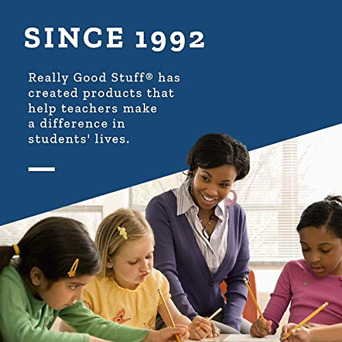 Really Good Stuff Plastic Desktop Paper Storage Baskets for Classroom or Home Use – 14”x10” Plastic Mesh Baskets Keep Papers Crease-Free and Secure – Pebble Colored Basket With White Handles (1)