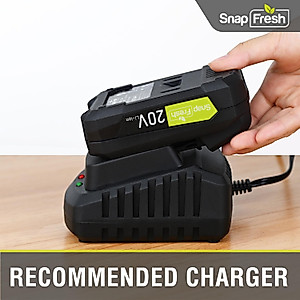 SnapFresh 20V 4.0Ah Li-ion Battery, (Not Compatible with Other Brands), Lithium-Ion Battery Support Fast Charging(BBT-DC40A)