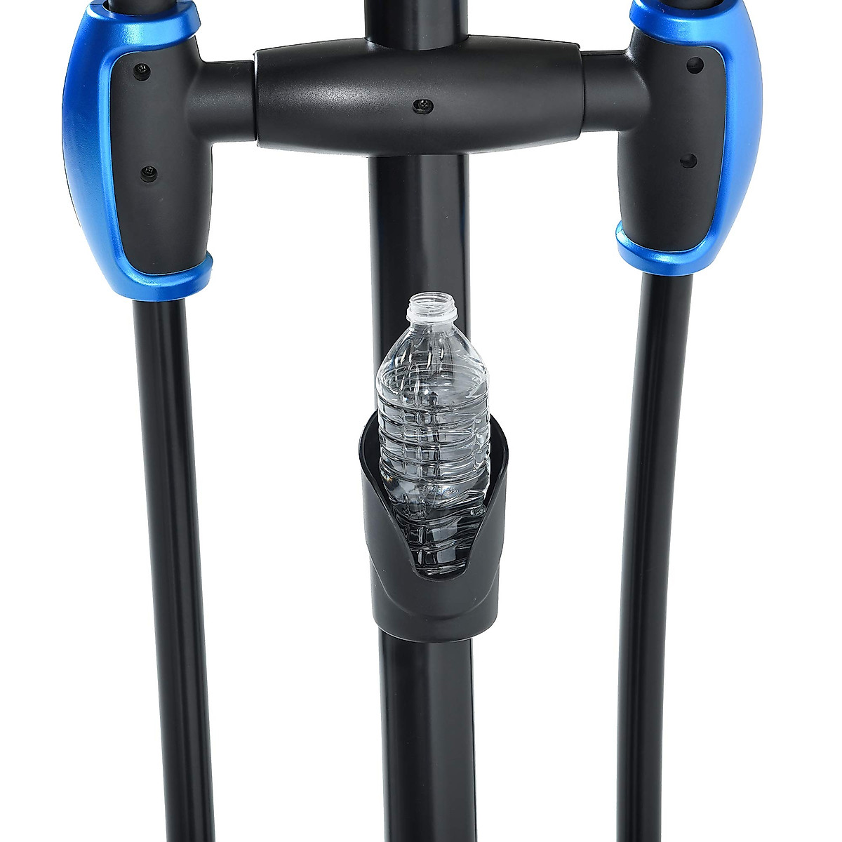 EXERPEUTIC 6000 QF Magnetic Elliptical with Bluetooth MyCloudFitness App, Black and Blue