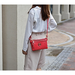 MKF Collection Crossbody bag for women, Adjustable Strap Vegan leather Shoulder Bag messenger Purse by Mia K