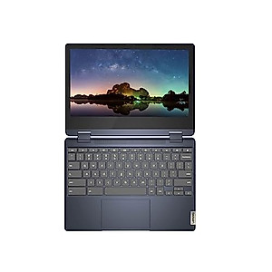 Lenovo Flex 3 Chromebook 11.6" HD Touch-Screen Laptop, MediaTek MT8183, Up to 2.0GHz, 8-core, 4GB RAM, 128GB(64GB SSD+64GB Card), Wi-Fi, Light-Weight, Webcam, USB-C, Chrome OS, LIONEYE Stylus Pen