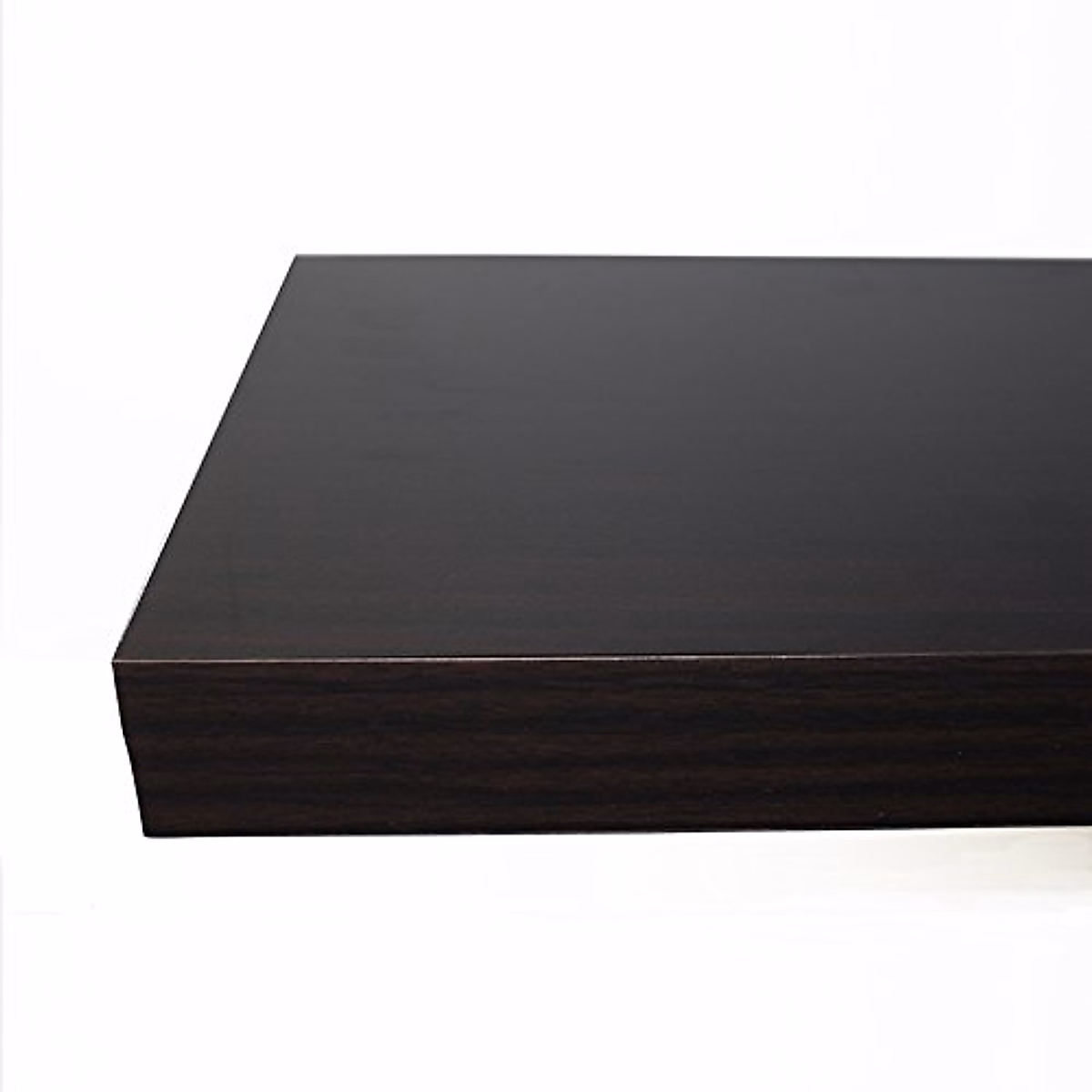 InPlace Shelving 0191827 Floating Wall Mountable Shelf with Invisible Brackets, Espresso, 23.3-Inch Wide by 10.2-Inch Deep by 2-Inch High