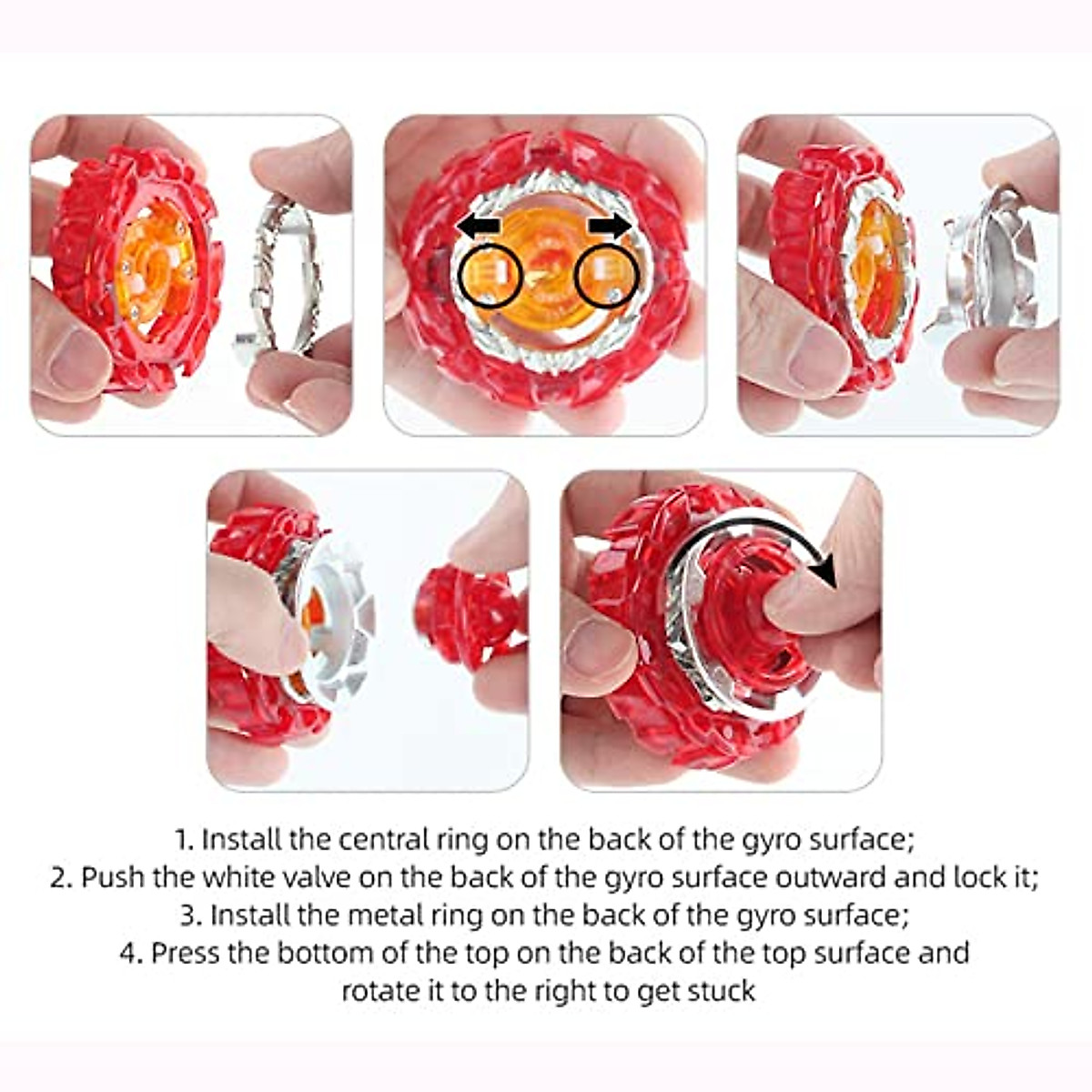 Battling Toys - Burst SuperKing Booster B-191 02 Prominence Phoenix Starter Spinning Top Toy (B-191 02)