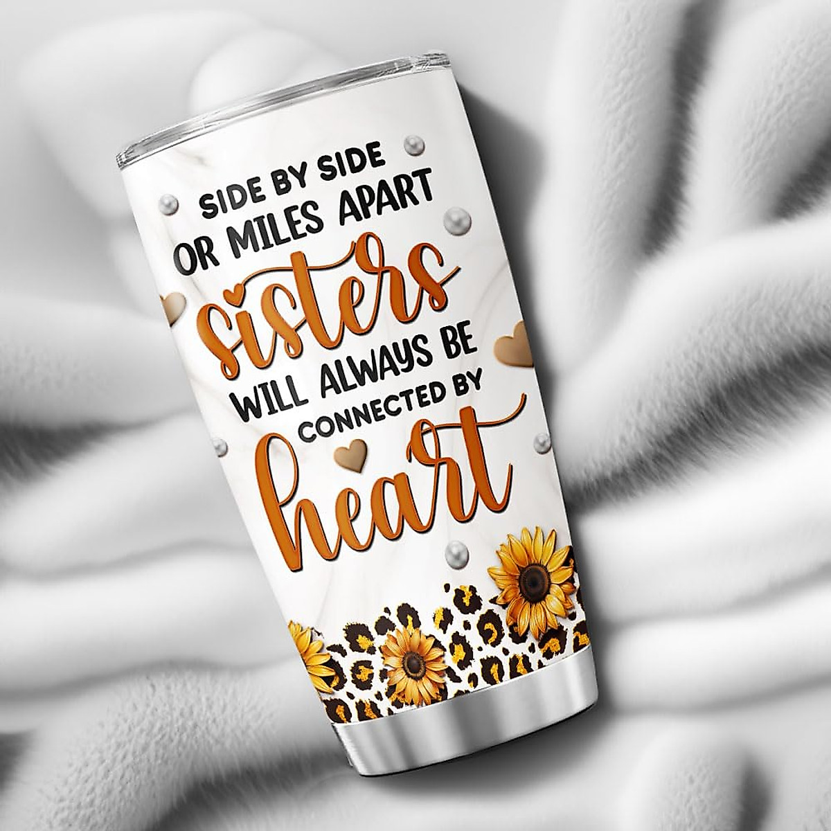 HUBUPU Cups Sisters Soul Tumblers From, Tumbler 20 Oz With Lid And Straw, Sister Gifts, Best Freakin Sister