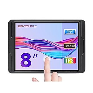 waveshare 8inch 2K Capacitive Touch Display, Compatible with Raspberry Pi 5/ 4B and CM4, 1536×2048, IPS, High Compatibility