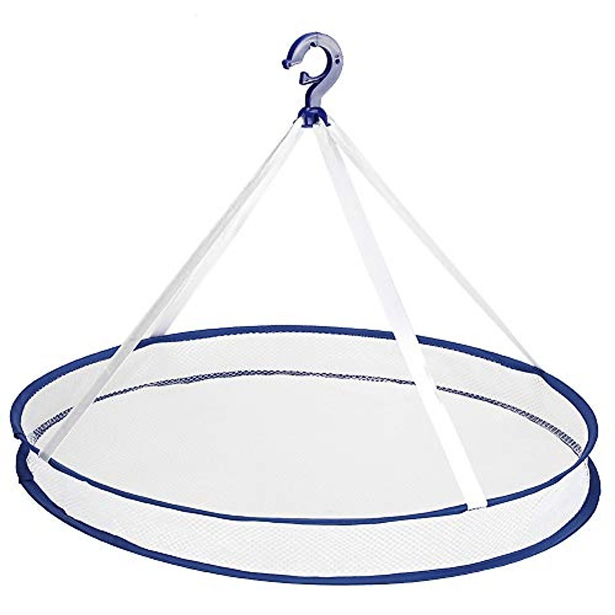 Alvinlite Mesh Hanging Dryer Rack, Foldable Clothes Laundry Hanging Net Single Layer Sweater Drying Rack for Home Use