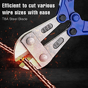 Bates- Bolt Cutter, 14", Chain Lock Cutter Heavy Duty, Bolt Cutters Heavy Duty for Locks, Screw Cutter, Chain Link Fence Cutter, Bolt and Wire Cutter, Chain Lock Cutters, Bolt Cutter Tool, Boltcutters