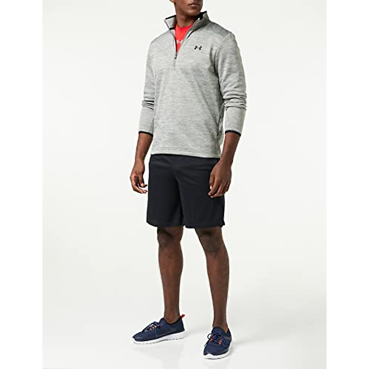 Under Armour mens Tech Mesh Shorts , Black (001)/Pitch Gray , Large