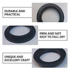Beaupretty 50pcs E27 Lamp Fixed Ring Lamp Shade Collar Ring Lock Socket Replacement Adapter Ring Retaining Rings for Light Fixture Lamp Socket Retainer Ring Light Socket Ring Lamp Head Lamps