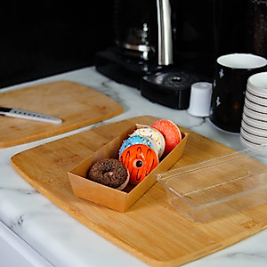 Lot45 Sandwich Paper Craft Box with Lid - 30pk 7.5in Long Sushi To Go Boxes Disposable Food Containers with Lids