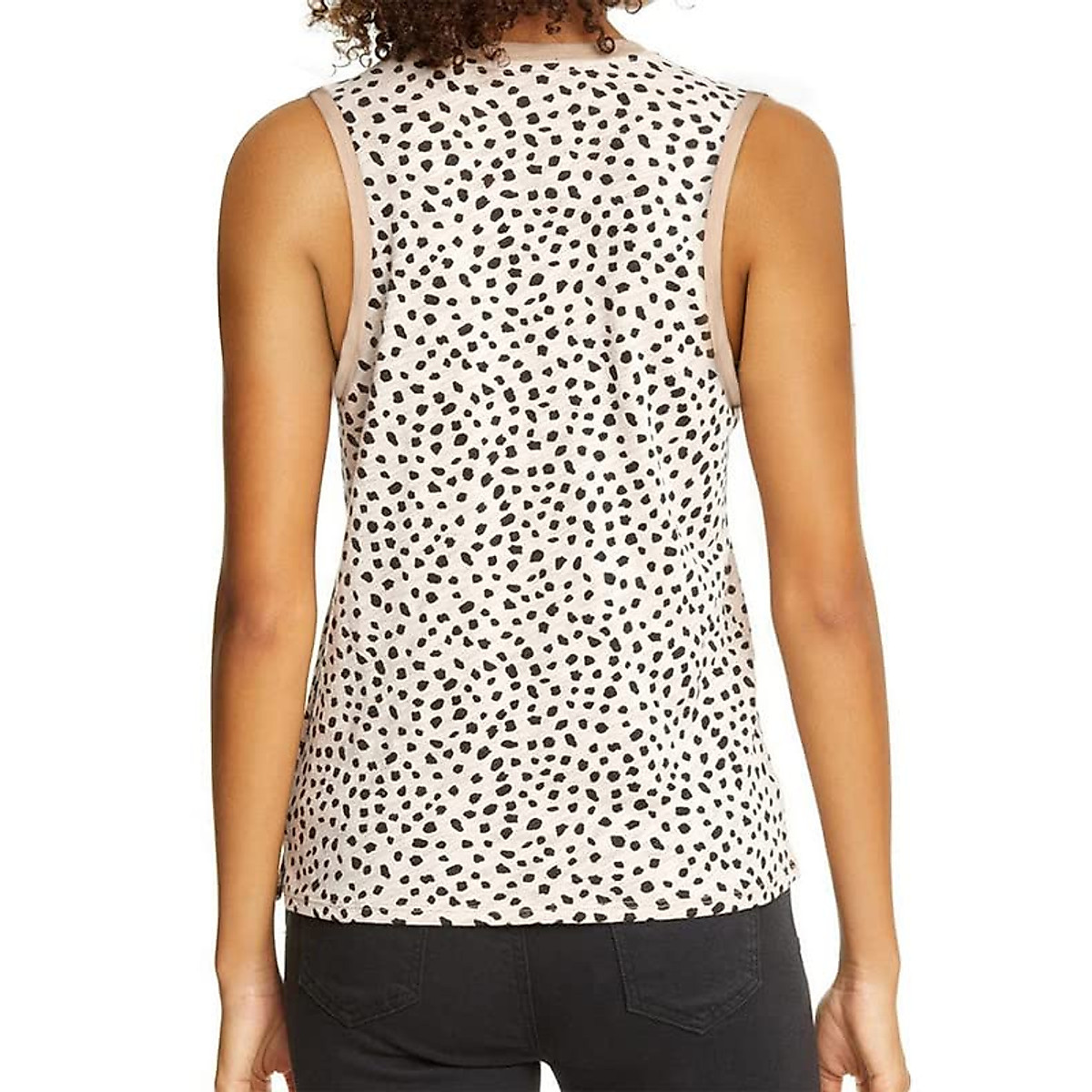 Dokotoo Womens Tops Dressy Casual Leopard Print Crewneck Sleeveless Slim Fit Summer Lightweight Tank Tops Leopard X-Large