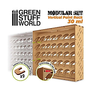 Green Stuff World for Models and Miniatures Vertical Paint Rack for 30ml Bottles 11242