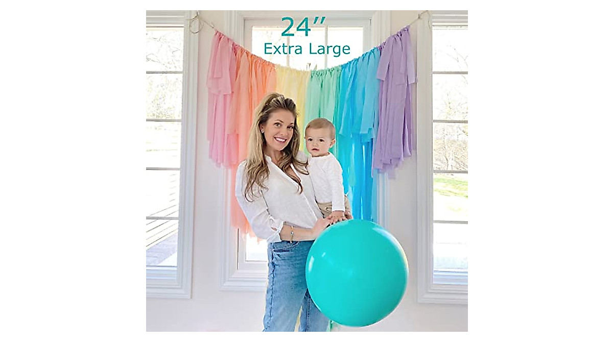 Turquoise Balloon Kit for Weddings & Parties - 105pc Assorted Set