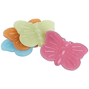 Fit & Fressh Shaped Slim Ice Packs, Colorful & Reusable, Perfect for Kids Insulated Lunch Bag, Bento Box, & More, Butterfly