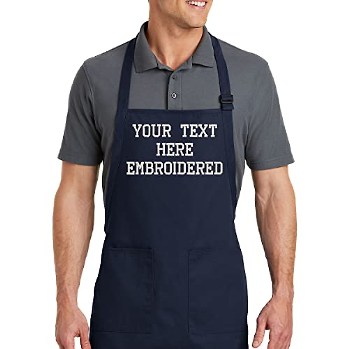 Personalized Chef Name Embroidered Apron