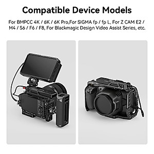 SmallRig M.2 SSD Enclosure NVME&SATA Dual-Protocol Enclosure SD-01 for Mac, Windows Linux, USB 3.1 Gen2 10Gbps, Compatible with Camera, Computer, Mobile Phones, Game Consoles - 3479