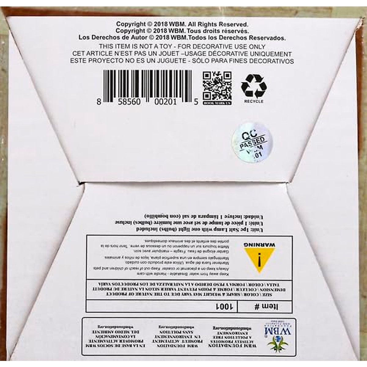 Himalayan Glow Salt Lamp with Dimmer Switch 5-7 lbs