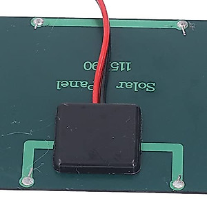 1.5W 12V Solar Panel, Portable Solar Panel Polysilicon Windproof Solar Charger High Conversion Efficiency Solar Panel for Outdoor Camping Hiking RV Trip