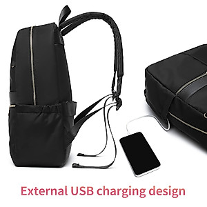 ALLYOUGER Fashionable Waterproof Women's Backpack, Suitable for Middle and High School Students and College Students, Accommodates 14-inch Laptop, a Must-Have for Traveling