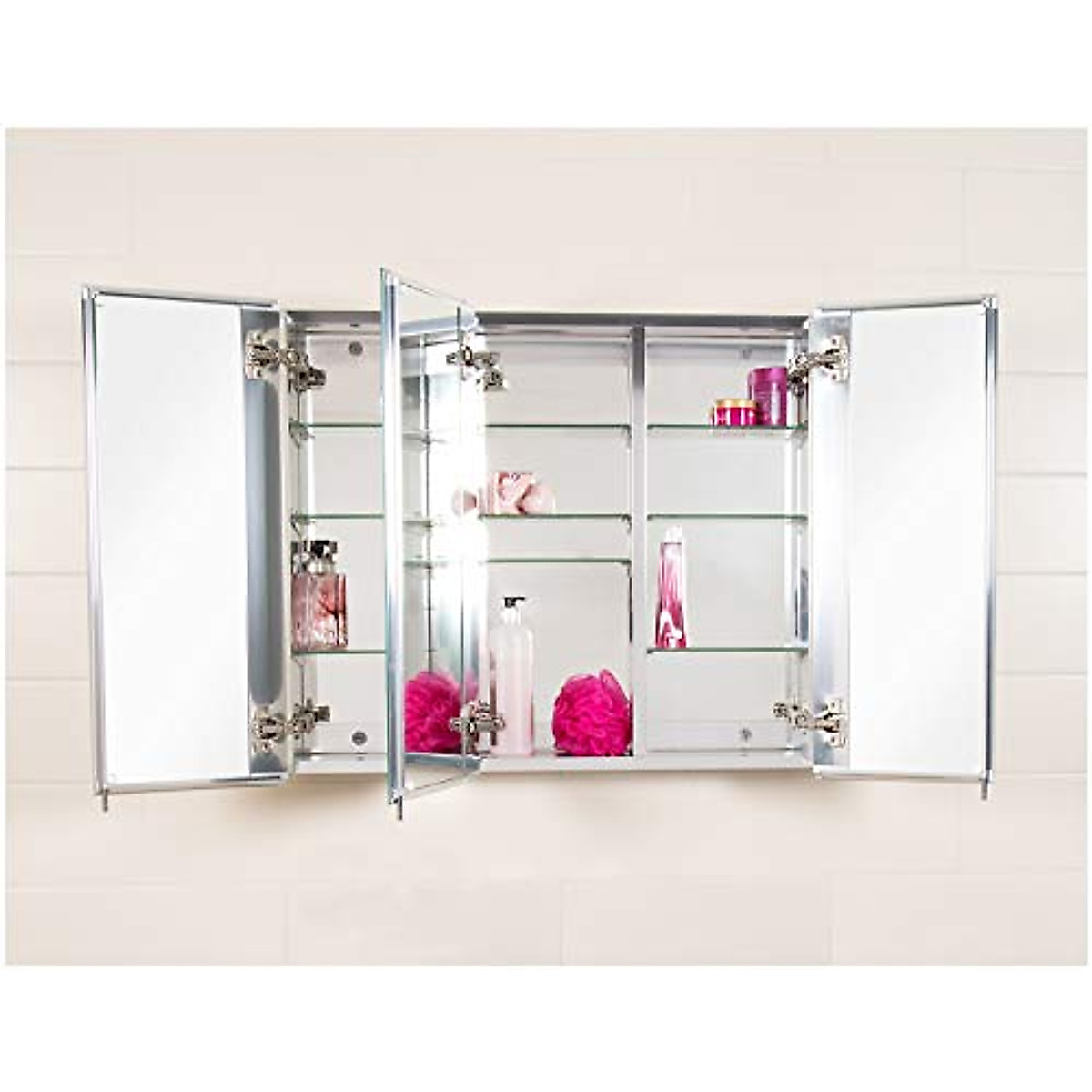 Jacuzzi PD47000 PD47000 26" H x 30" W x 5-1/4" D Triple Door Medicine Cabinet