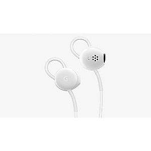 UrbanX USB-C Wired Digital Earbud Headset Compatible with Google Pixel Phones and All Other Type C Audio Jack Phones – White