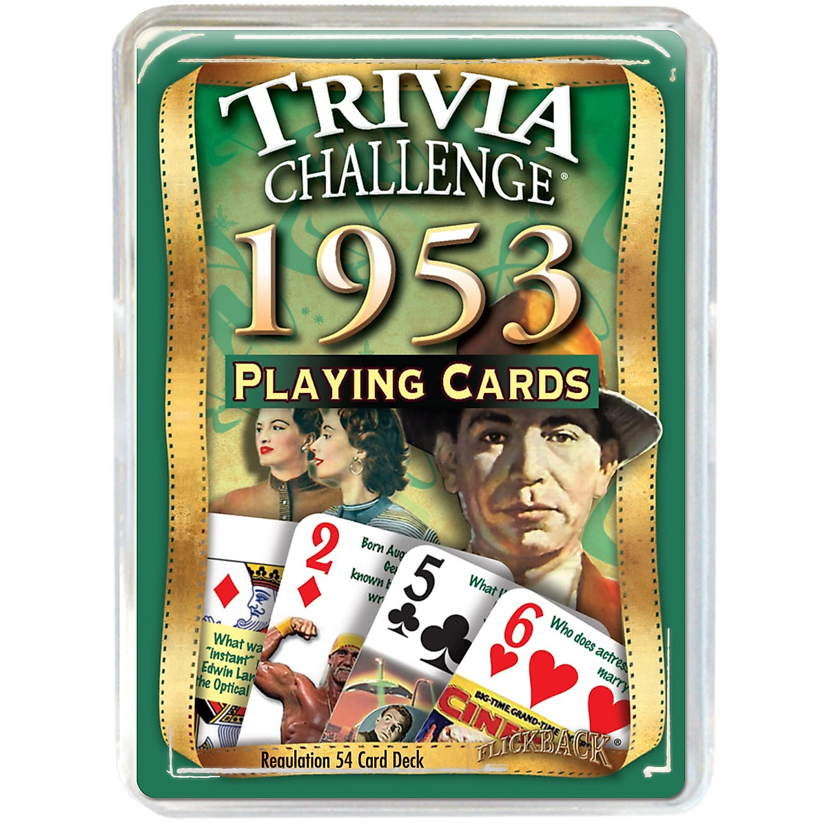Flickback Media, Inc. 1953 Trivia Playing Cards: Great 70th Birthday