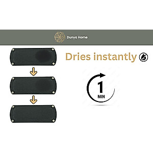 Dunya Home Bathroom Sink Caddy Fast Drying Stone Drying Rack Accessory Organizer Diatomaceous Earth Drying Rack Sponge Bottle Soap Countertop Organizer Dark Gray