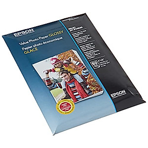 Epson Value Photo Paper Glossy, 4"x6", 50 Sheets (S400033)