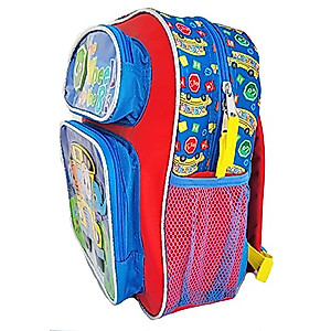 Cocomelon 12 Inch Small Backpack - The Wheels On The Bus, Blue