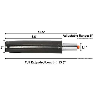 Homend Heavy Duty Office Chair Gas Lift Replacement Black