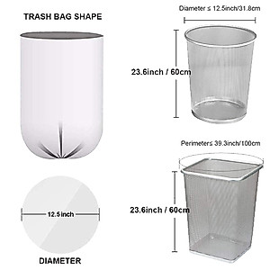 Small Trash Bags, Magesh 4 Gallon Trash Bags/Garbage Bags, Strong Wastebasket Liners for Bathroom Bedroom Office Trash Can, 125 Counts