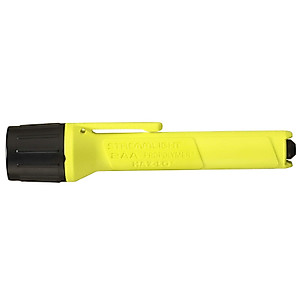 Streamlight 67101 2AA ProPolymer 65-Lumen HAZ-LO Intrinsically Safe, Waterproof, Alkaline Battery Powered LED Flashlight – Yellow