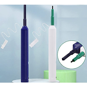 Enajucy 2pcs Fiber Optic Cleaner - for 1.25mmLC/MU 2.5mm SC/F C/STE2000 Glass Fiber Cleaning Pen - for Fiber Optic Connectors Cleaning