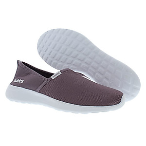 adidas Women's Lite Racer Slip-On Shoes, Purple/White 11