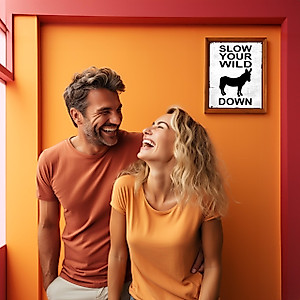 Slow Your A$$ Down - Animal Wall Art Decor, Funny Donkey Wall Art Sign Replica Print is Ideal for Home Decor, Office Decor, Bar, & Cave Decor. Great Novelty Sign & Fun Gift for All! Unframed - 8X10