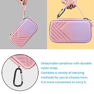 Fintie Graphing Calculator Carrying Case for Texas Instruments TI-Nspire CX II CAS/Tl-Nspire-CX-ll, TI-84 Plus CE/TI-84 Plus Color Graphing Calculators - with Mesh Pockets, Pen Slots (Pink)