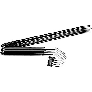 Pant Hangers 10 Packs, Royalhanger Metal Open Ended Hangers Skirt Hanger Strong Durable Space Saving Jeans Trouser Hangers with Non Slip Rubber Coating