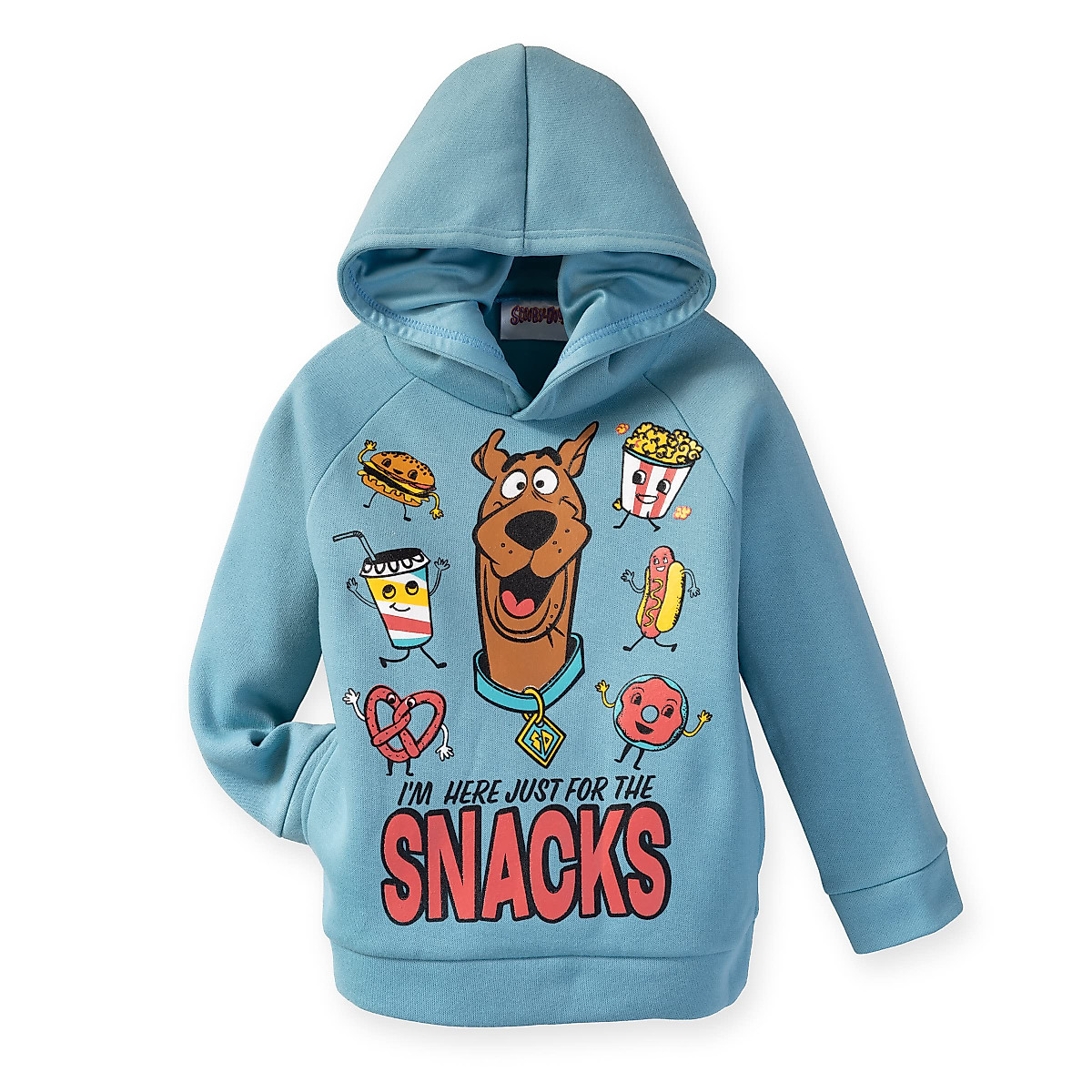 Scooby-Doo Little Boys Fleece Jogger Pullover Hoodie & Pants Set Blue/Grey 7-8