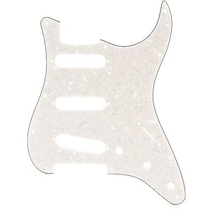 Fender Modern Pickguard, Stratocaster, 11-Hole - White Moto