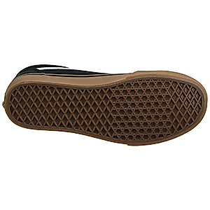 Vans Men's Ward Sneaker, Black ((Canvas) Black/Gum 7hi), 11